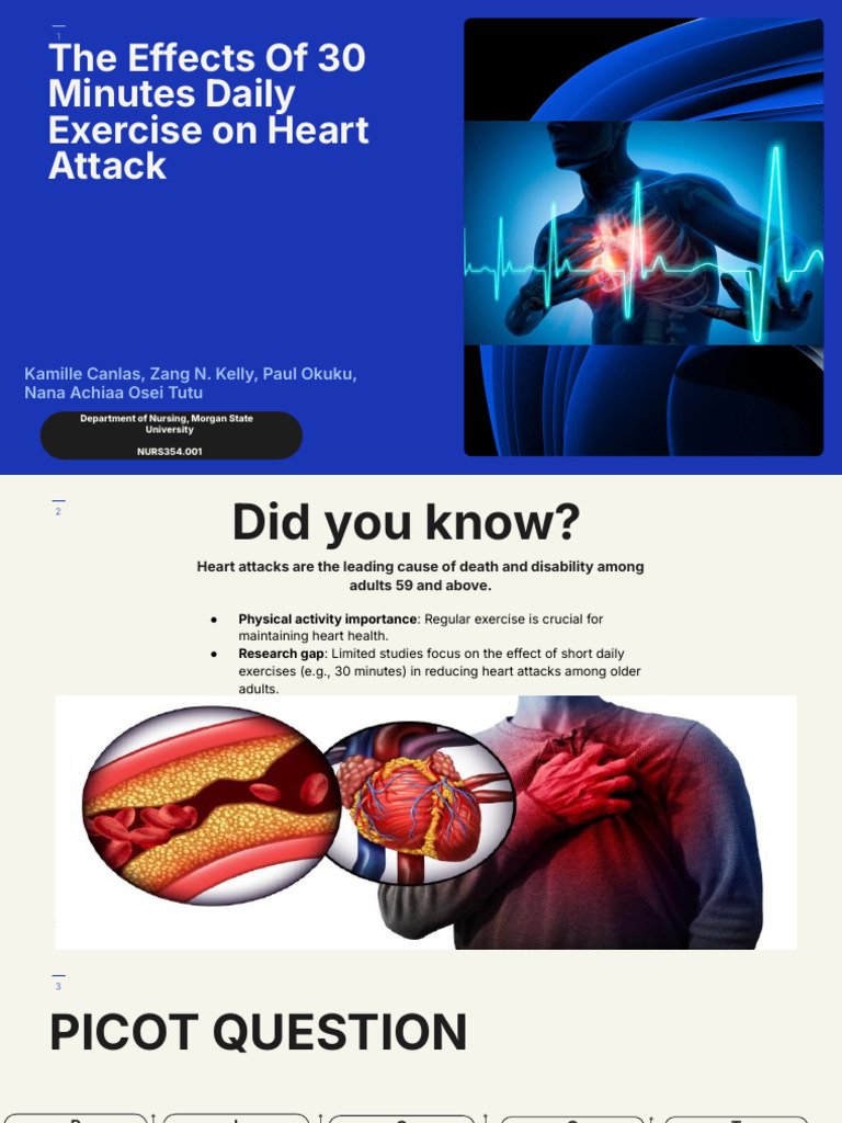 The Effects of 30 Minutes Daily Exercise On Heart Attack | PDF ...