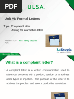 Formal Protest Letter Sample | PDF