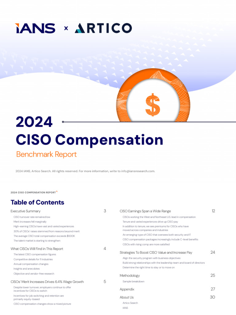 2024 Ciso Compensation Report (2) | PDF | Cost Of Living | Employment