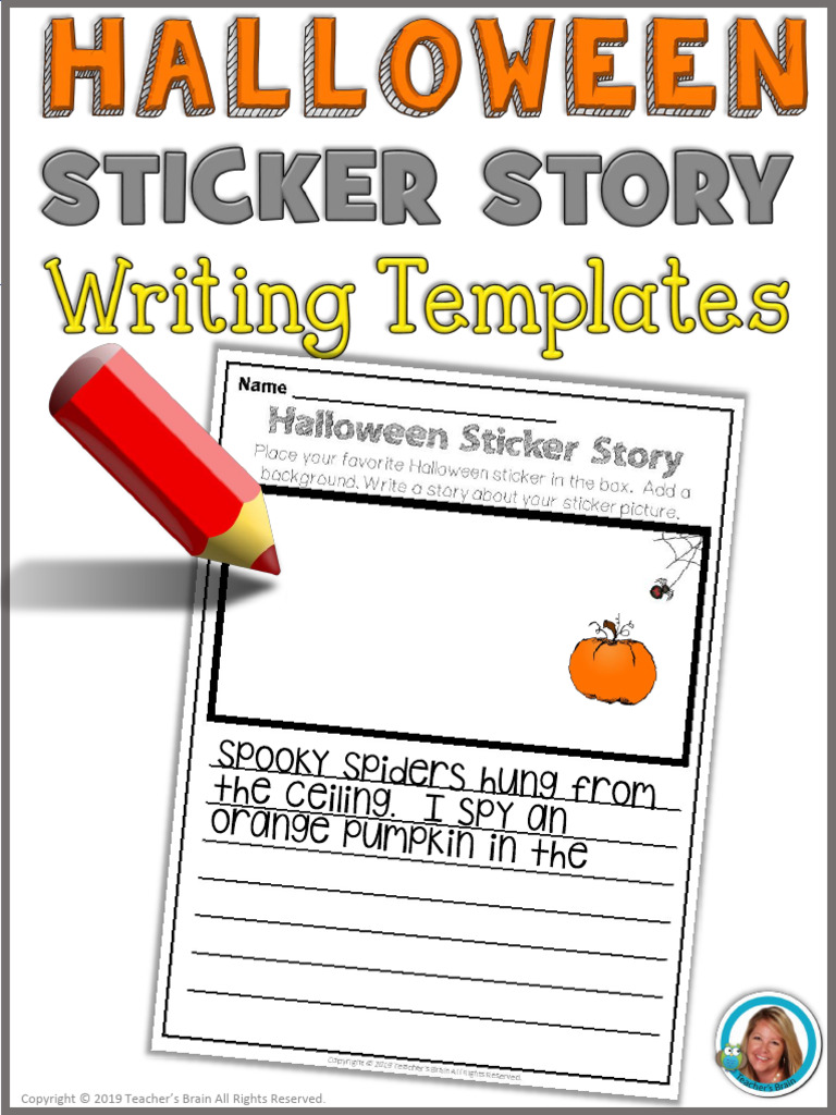 Halloween Writing Activities Sticker Stories | PDF
