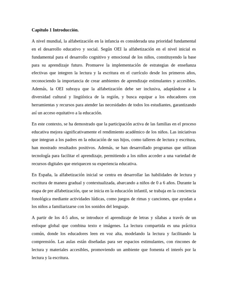 Capítulo 1 Introducción Pdf Literatura Enseñando
