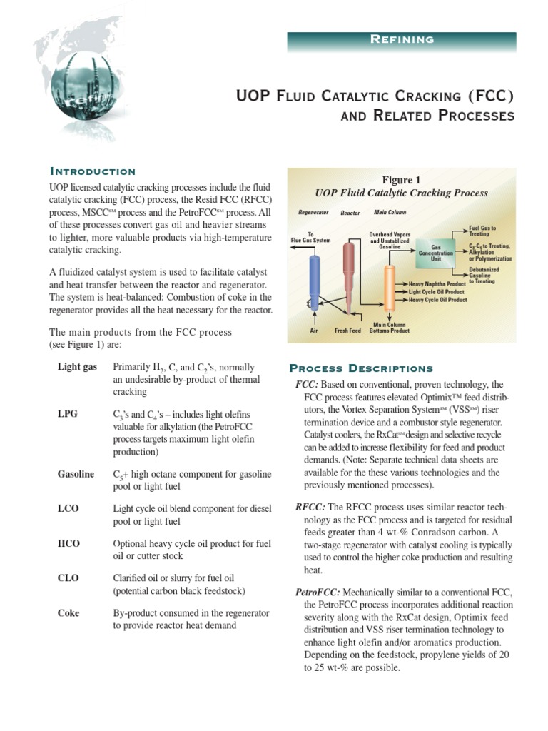 Uop RFCC Unit | PDF | Cracking (Chemistry) | Chemical Processes