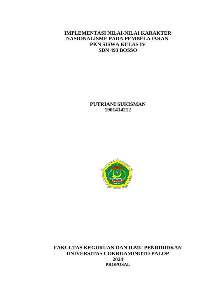 Putriani Sukisman - 1901414212 - Proposal | PDF