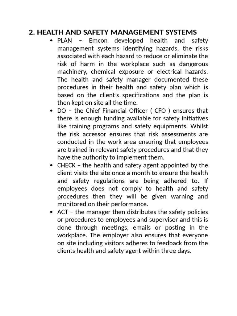 The Plan, Do, Check and Act Cycle | PDF