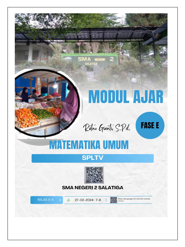 Modul SPLTV untuk SMA Fase E | PDF