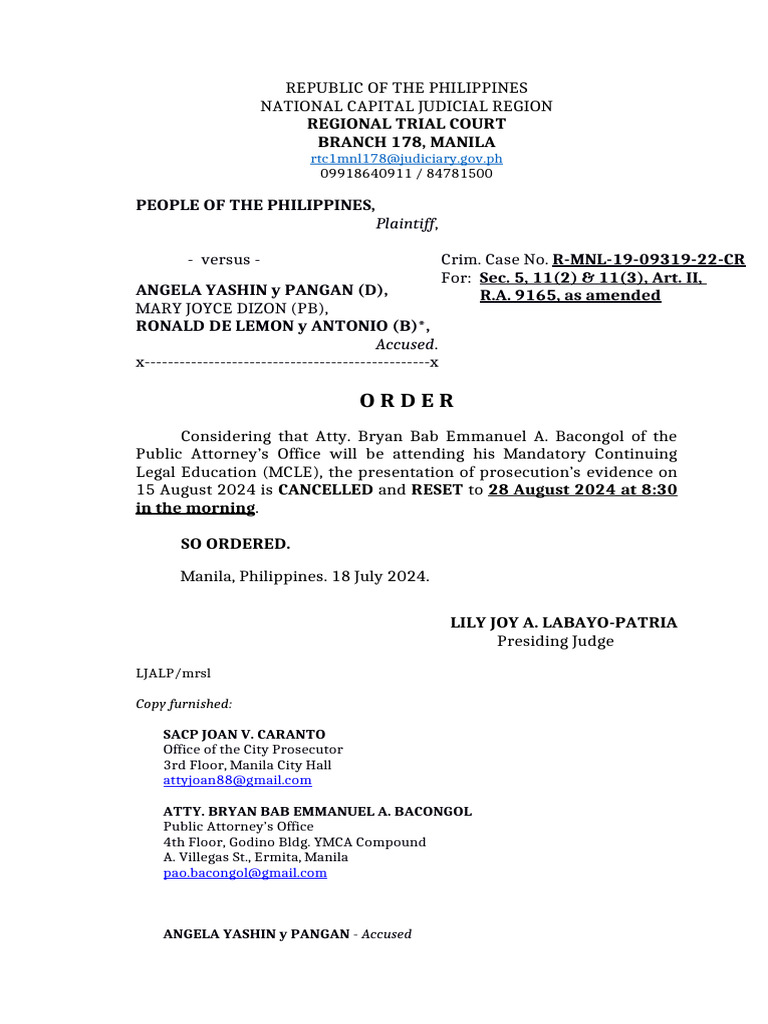 07-08 Angela Yashin y Pangan (d), Mary Joyce Dizon (Pb), Ronald de ...