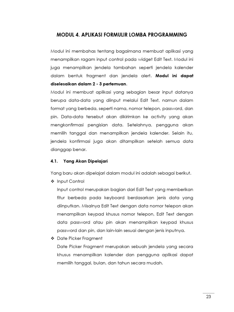 Aplikasi Formulir Lomba Programming | PDF