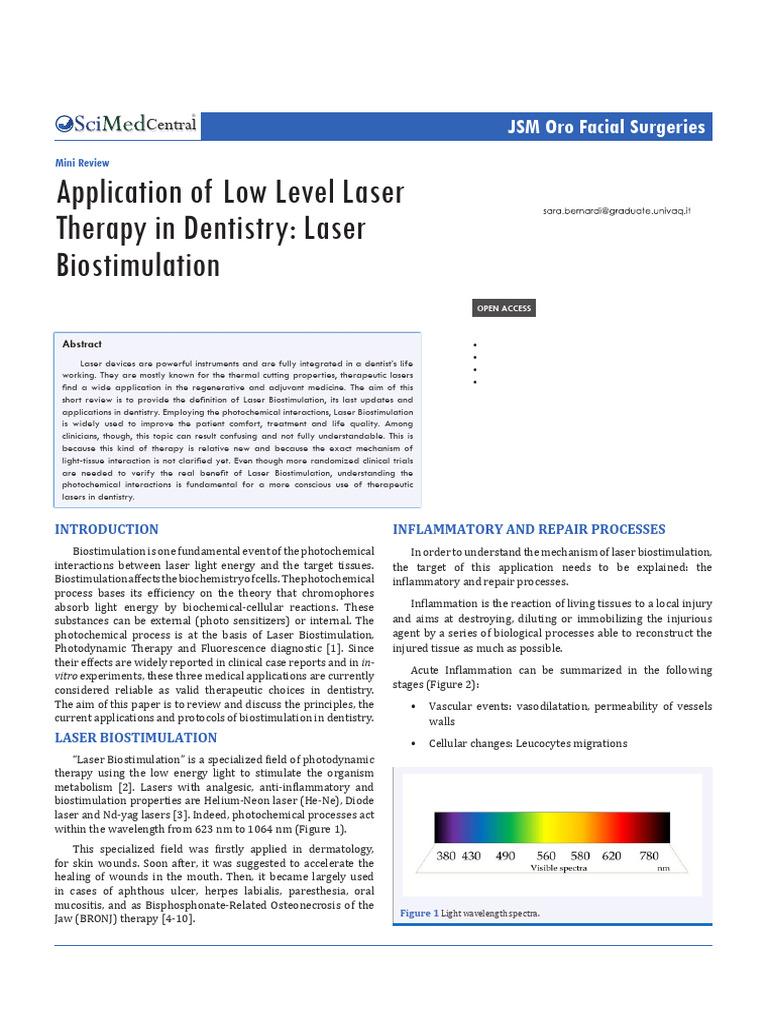 Laser Biostimulation in Dentistry | PDF | Immune System | Granulocyte