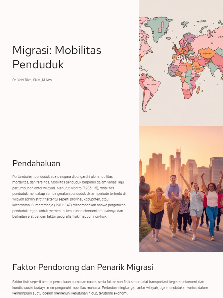 4. Migrasi-Mobilitas-Penduduk | PDF