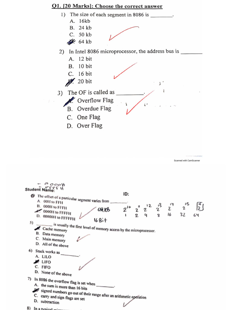 Microprocessors Midterm | PDF