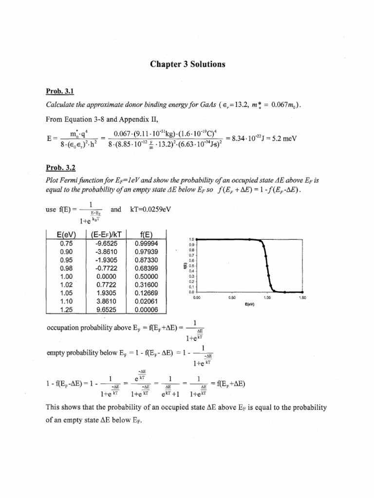 Sheet 4 Answer (1) | PDF | Doping (Semiconductor) | Electronvolt