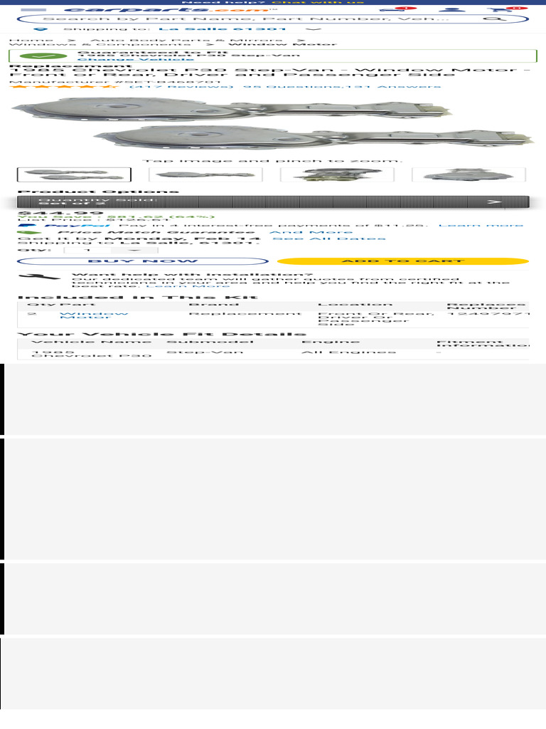 Replacement 1985 Chevrolet P30 Step-Van - Window… | PDF