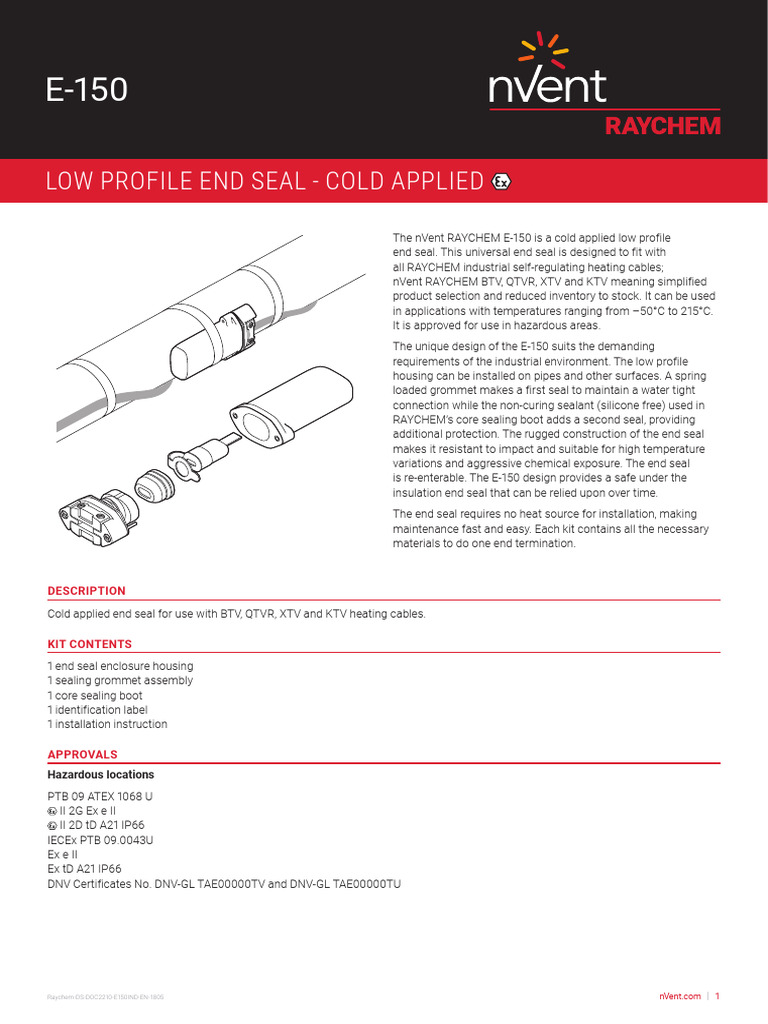 Raychem Ds Doc2210 E150 en | PDF | Materials | Building Materials