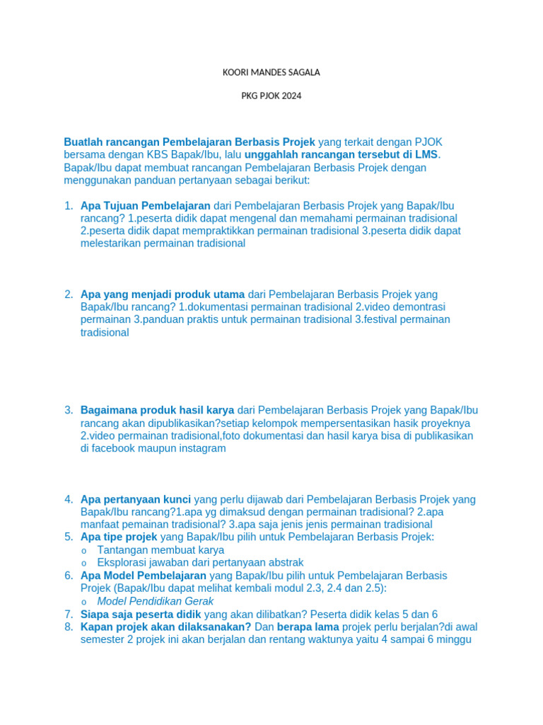 rancangan projek kbs | PDF
