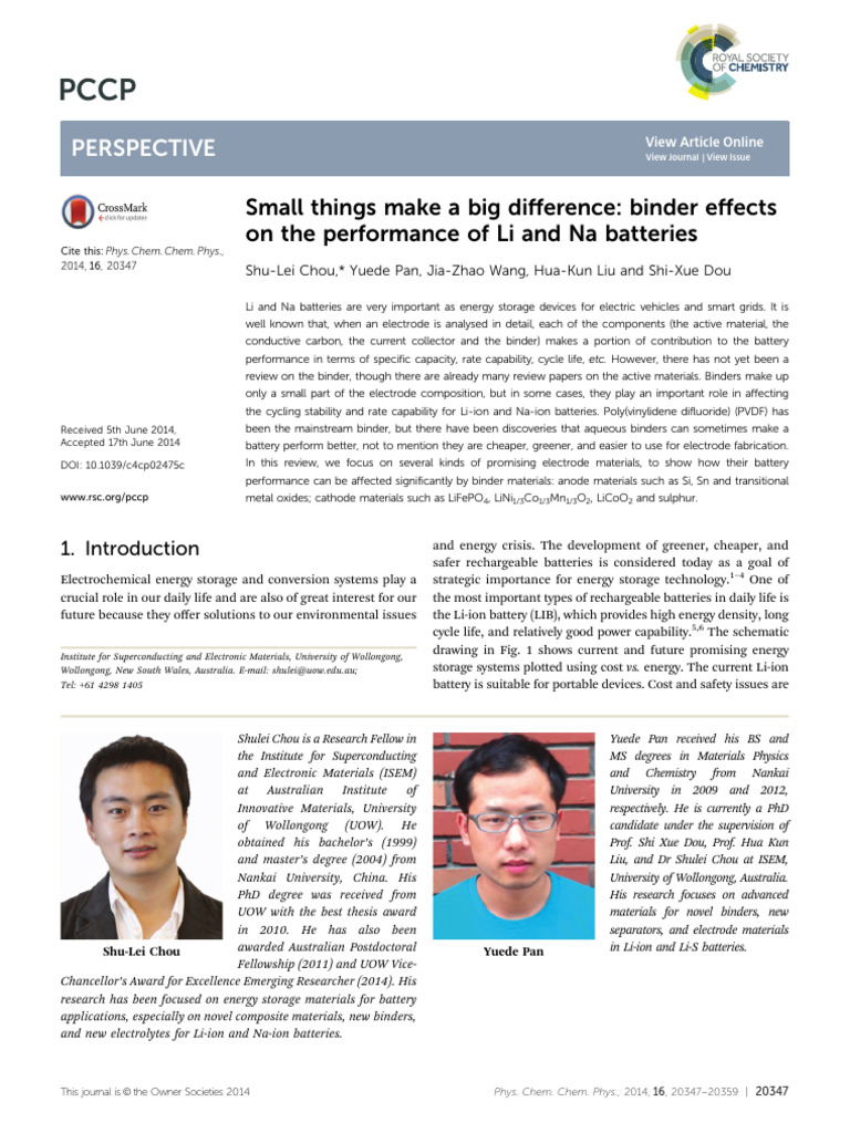 Small Things Make A Big Difference | PDF | Lithium Ion Battery | Electrode