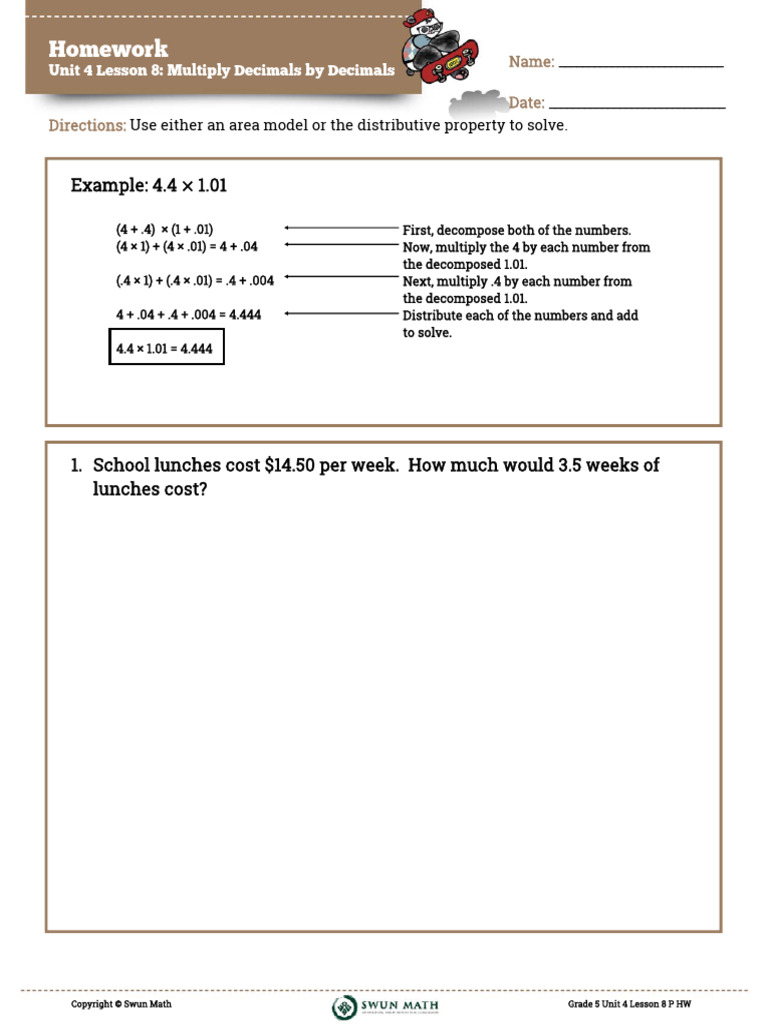 Homework: Example: 4.4 1.01 | PDF