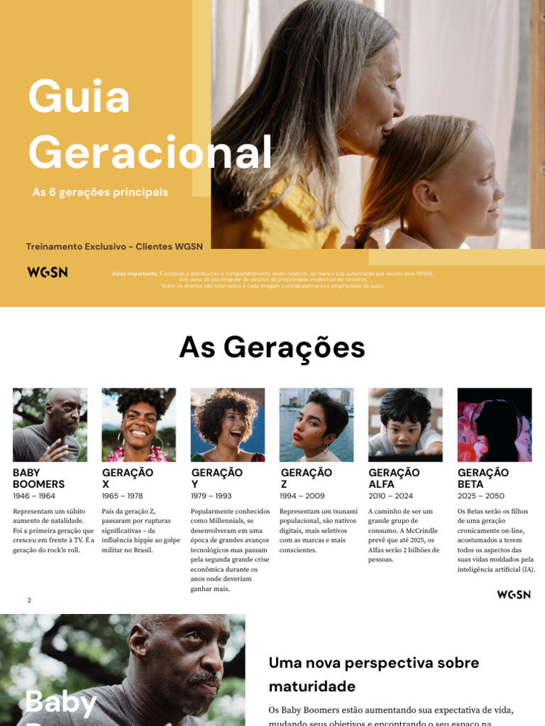 WGSN Generation Cheat Sheet PT | PDF | Millennials (geração Y ...