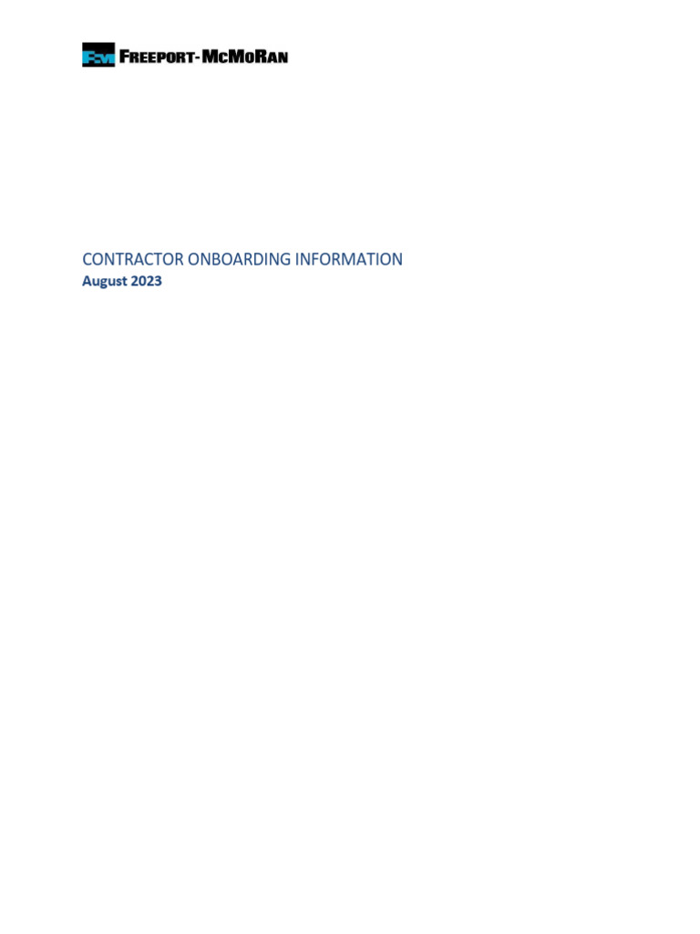Contractor Onboarding Compliance Guide | PDF | Risk | Regulatory Compliance