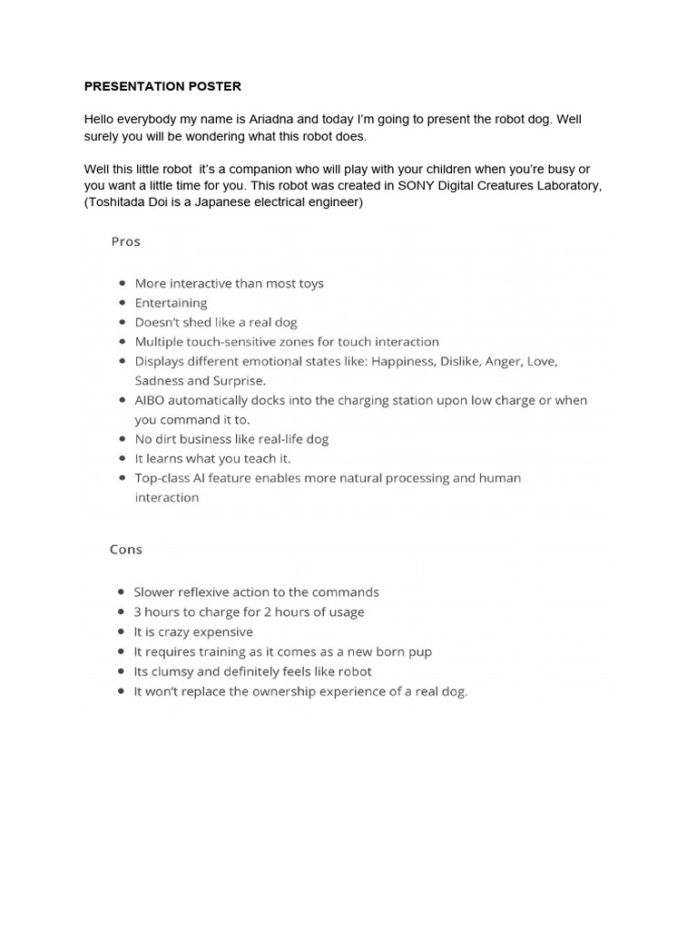 Treball Anglès Robots | PDF