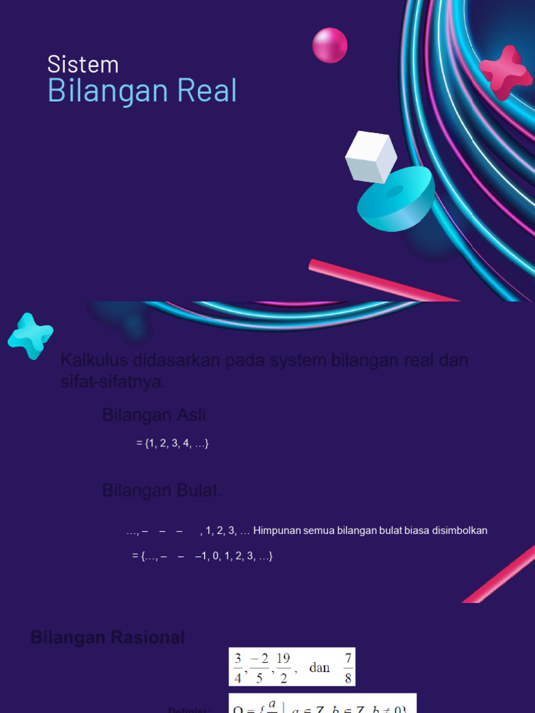(1) Sistem Bilangan Real | PDF