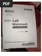 Physics Class X Practical Book | PDF