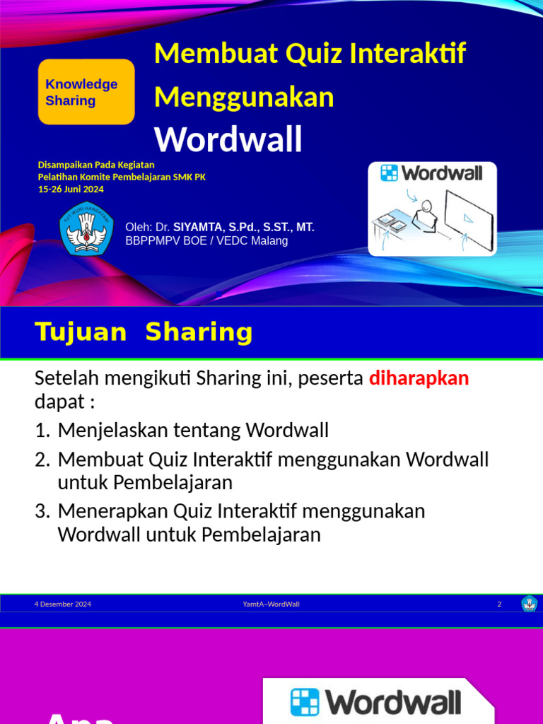Membuat QuiZ Interaktif Menggunakan Wordwall (1) | PDF