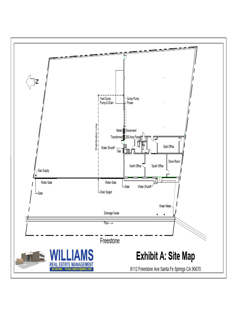 Exhibit A Site Map 8112 Freestone Ave Santa Fe Springs CA 90670 | PDF