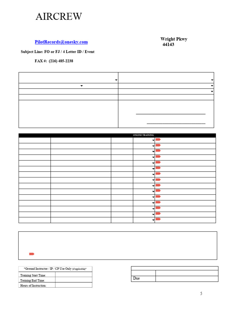 Aircrew Training Certificate Details | PDF | Aviation