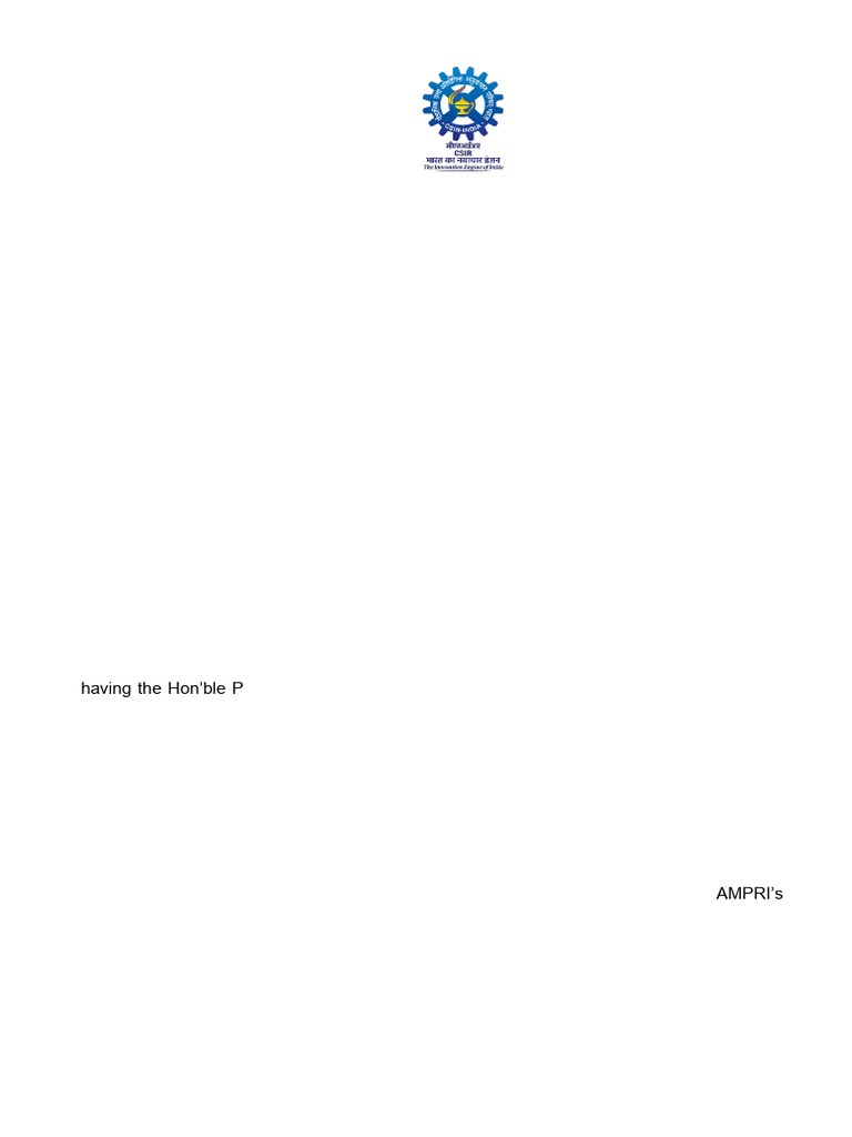 Director Csir-Ampri Bhopal | PDF | Science