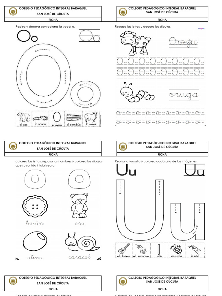 TRAZOS DE VOCALES Y LETRAS | PDF | Caso de carta | Ortografía