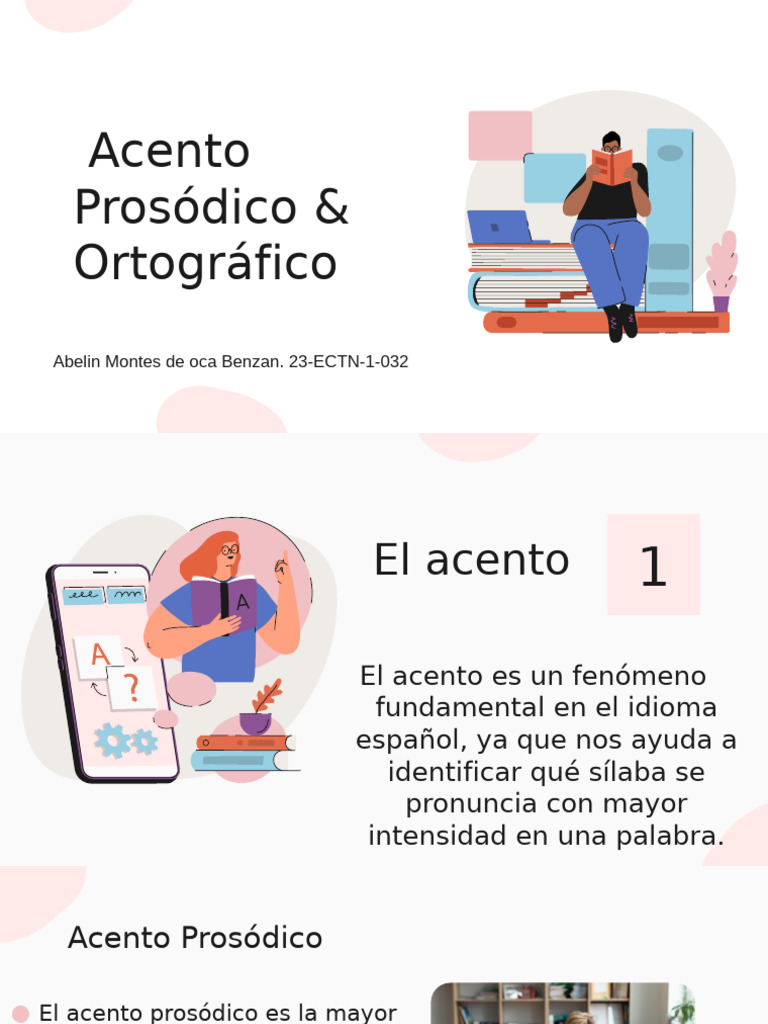 Acentos Prosódico y Ortográfico | PDF | Voz humana | Fonología