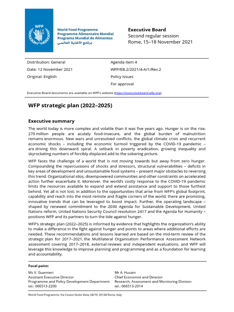 WFP 0000132205 | PDF | World Food Programme | Food Security