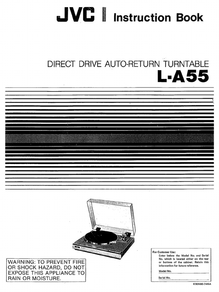 Jvc-LA-55-Owners-Manual | PDF