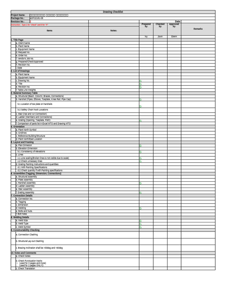 ADF22181-8Drawing Checklist R6 | PDF | Mechanical Engineering
