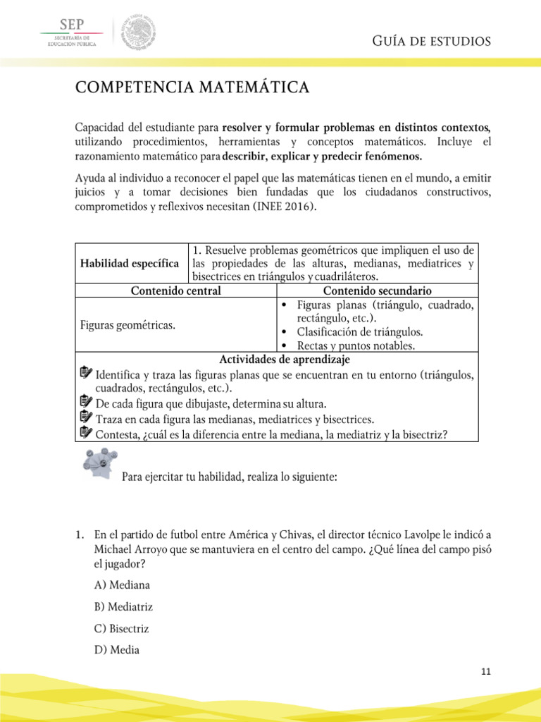 1 Guía para Ingreso A La Prepa 1 | PDF