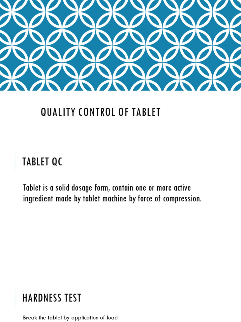 Ph Tech Sec 2 Q C OF TABLET GRANULATION PDF Tablet Pharmacy