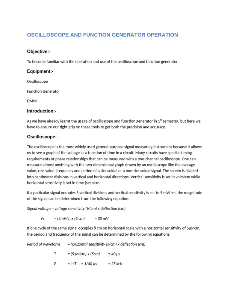 lab1 | PDF | Amplitude | Electrical Engineering
