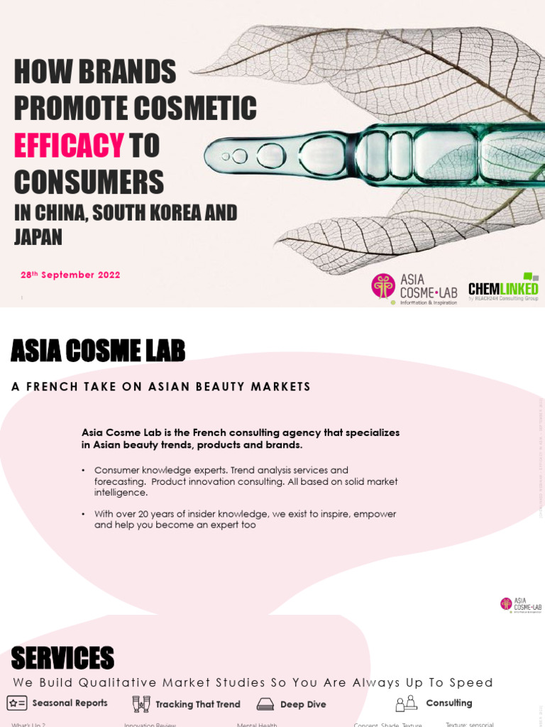 Promoting Cosmetic Efficacy in Asia | PDF | Cosmetics