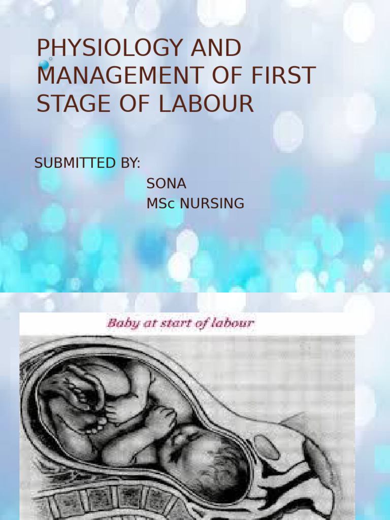 First Stage of Normal Labour Explained | PDF | Uterus | Childbirth