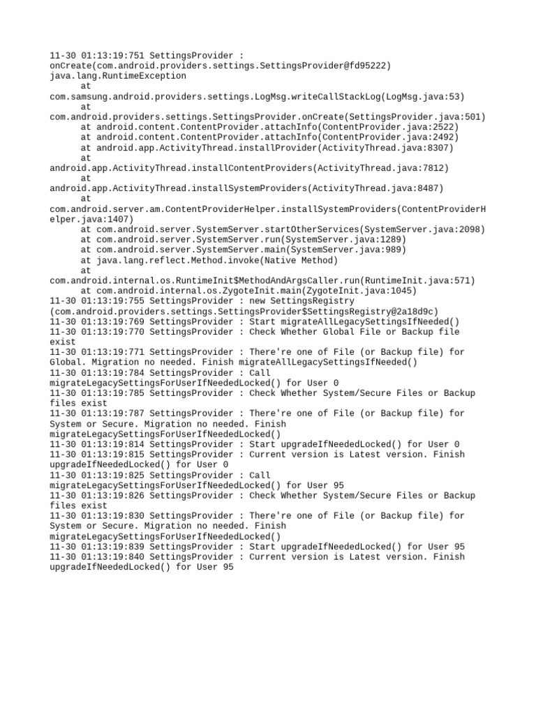 settingsprovider | PDF | Software | Computing