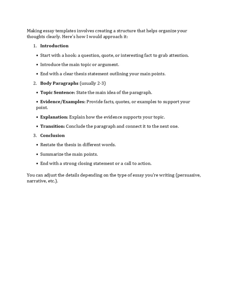 Essay Structure Guide for Students | PDF