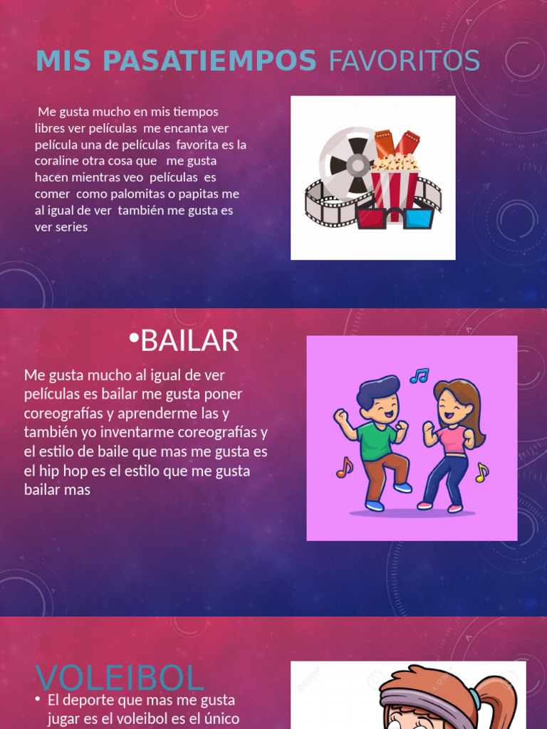 Mis pasatiempos favoritos | PDF