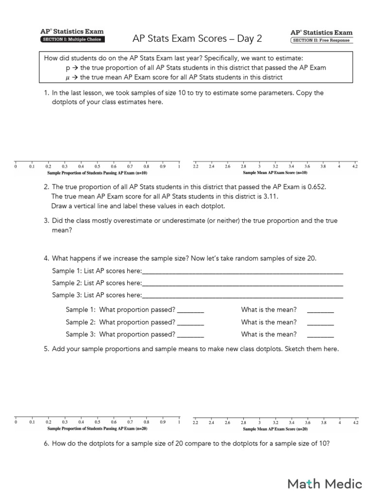 Lesson_7_2_AP_Stats_Math_Medic_efd9e312bc | PDF | Estimator | Sampling (Statistics)
