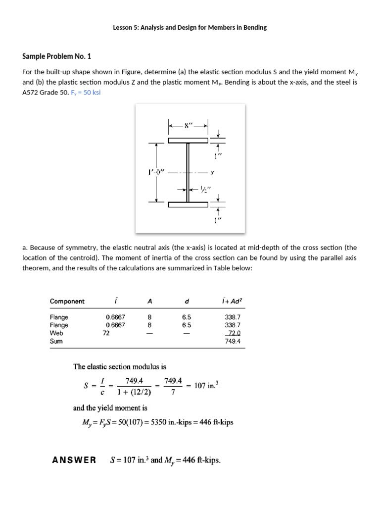 Ce 304 Lesson 5 Sample Problem 1 | PDF