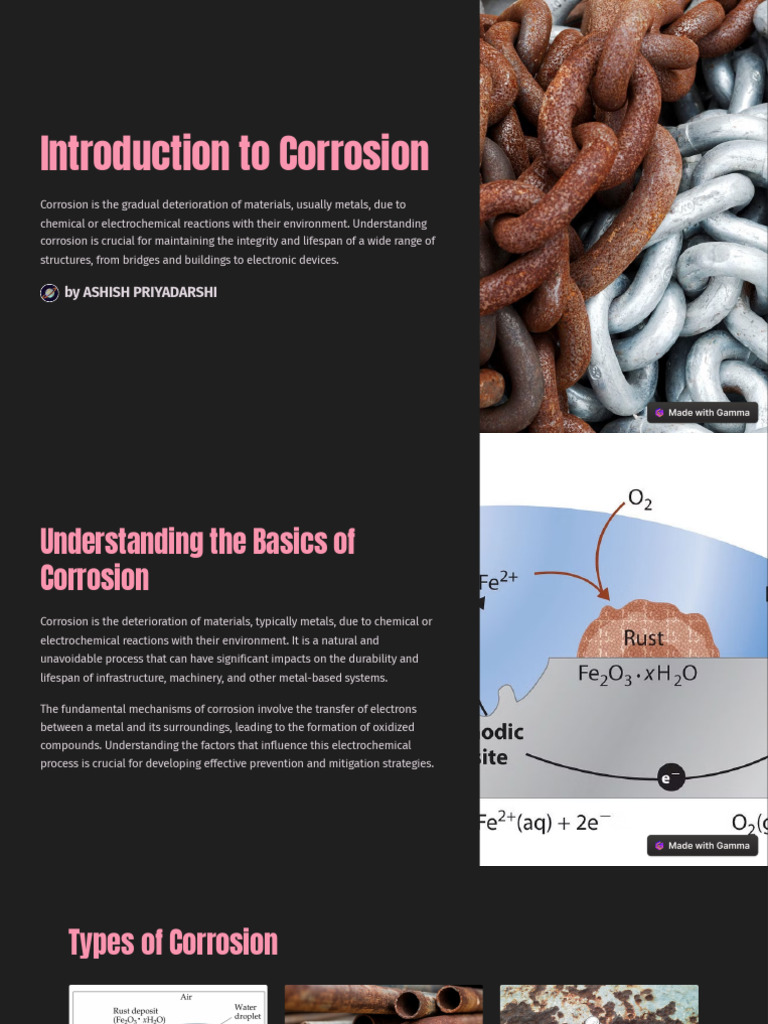 Introduction To Corrosion | PDF | Corrosion | Materials