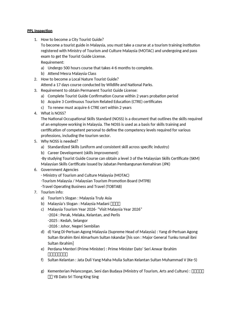 PPL Inspection | PDF | Malaysia | Southeast Asia