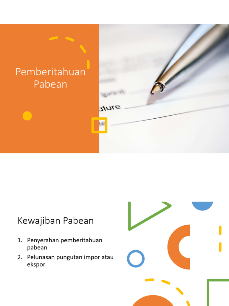 Pemberitahuan Pabean | PDF