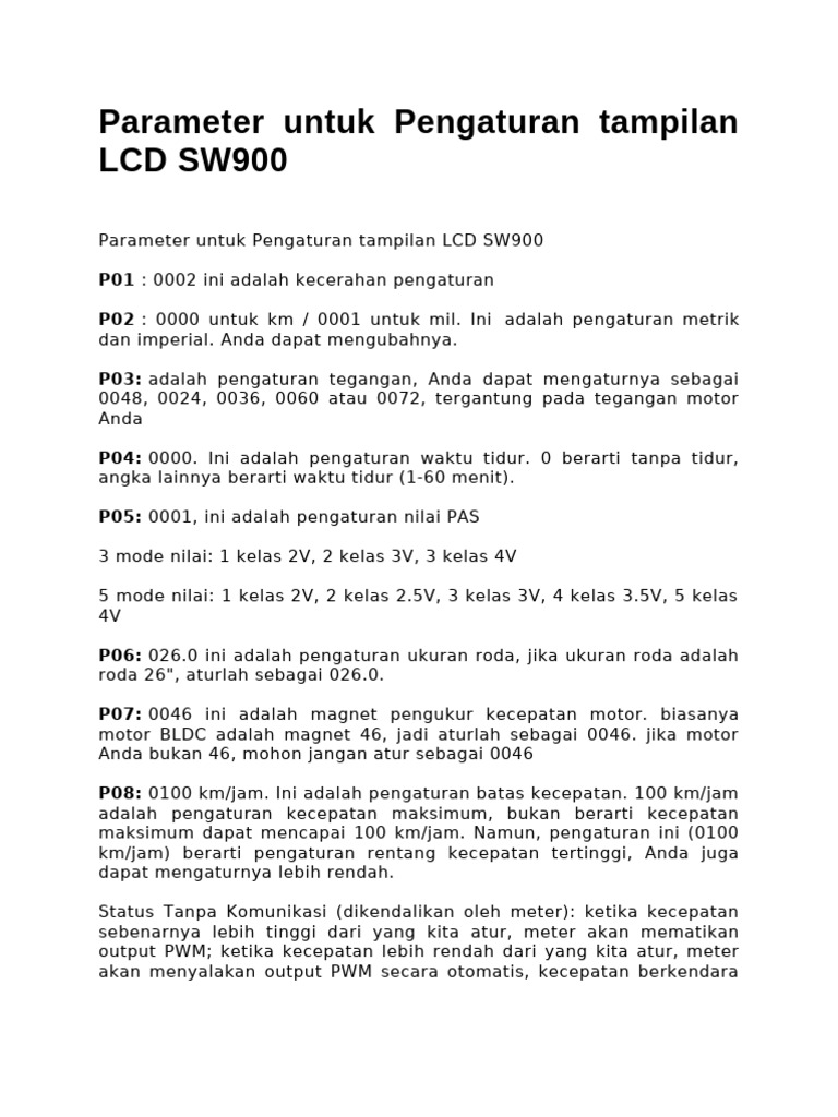 PENGATURAN LCD | PDF