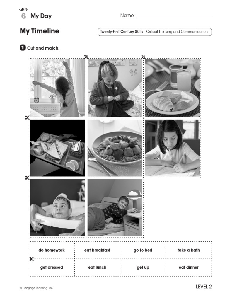 My Daily Activities Timeline Exercise | PDF