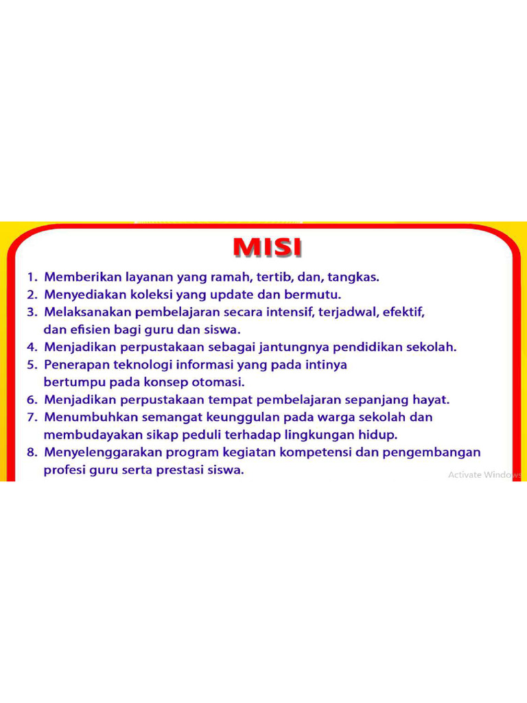Misi Perpus | PDF
